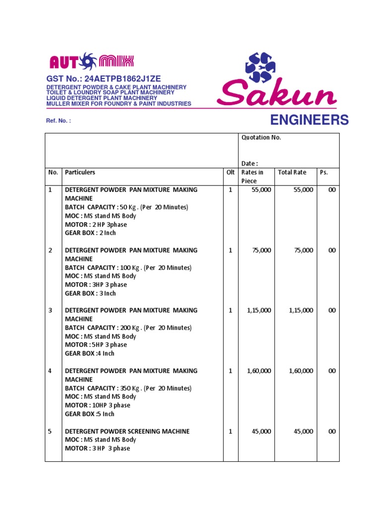 Common 1 For Detergent Powder and Cake and Liquid | PDF | Manufactured ...