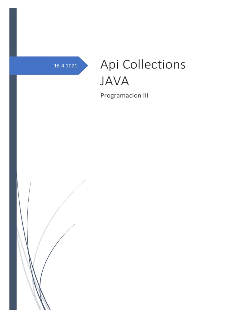 Colecciones en Java | PDF | Java (lenguaje de programación) | Algoritmos y Estructuras de Datos