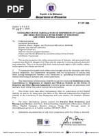 Executive Order No. 66 - Cancellation and Suspension of Classes and ...