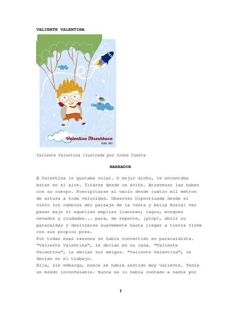 Valiente Valentina - 0 | PDF | Astronautas | Espacio exterior