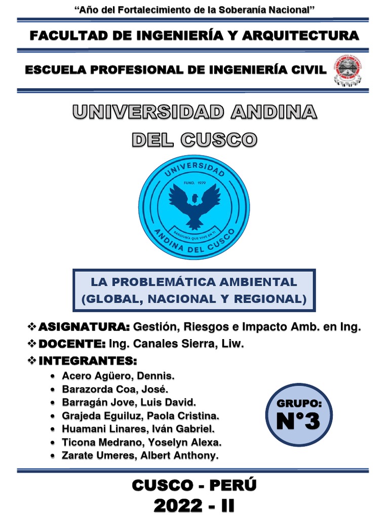La Problemática Ambiental (Global, Nacional y Regional) | PDF | Biodiversidad | Agua