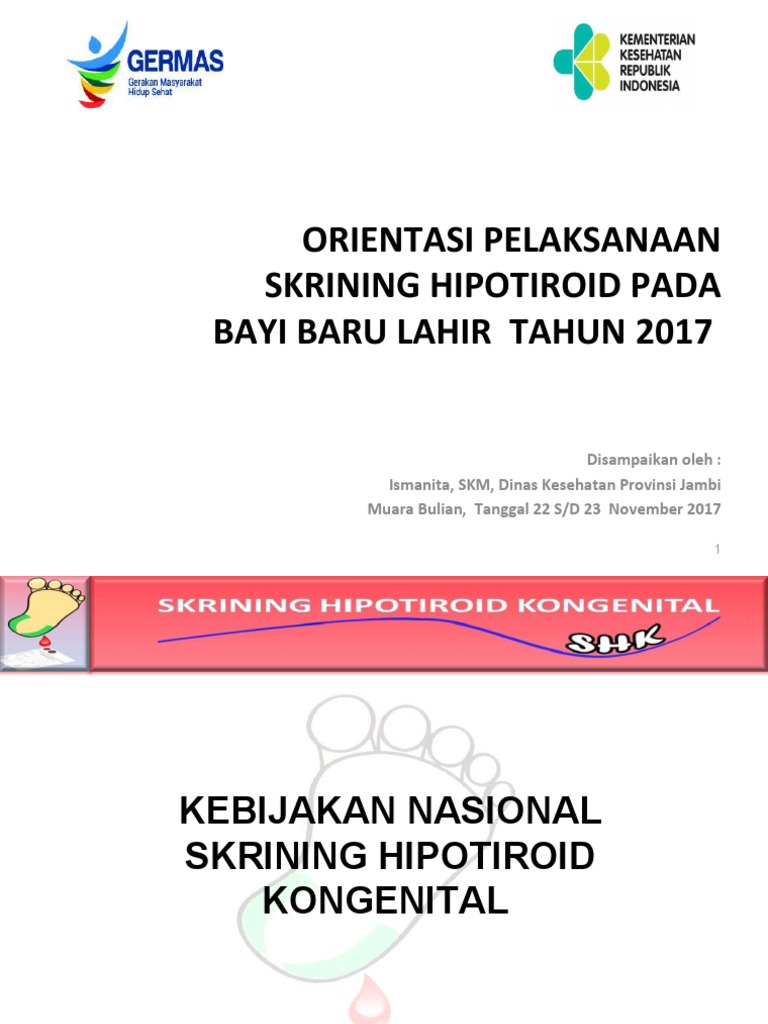 SHK - Skrining Hipotiroid Kongenital | PDF