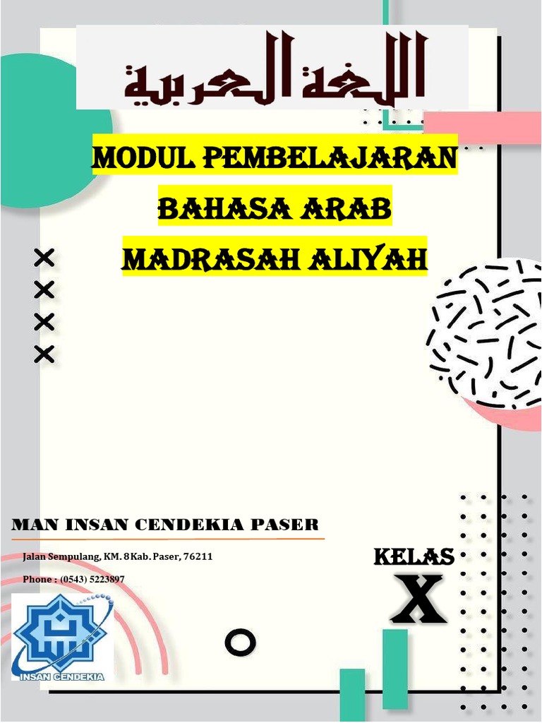Modul BHS Arab KLS X-1 | PDF | Karier & Perkembangan | Kajian Bahasa Asing