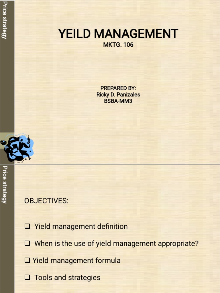 Report Yield Management | PDF | Forecasting | Economics