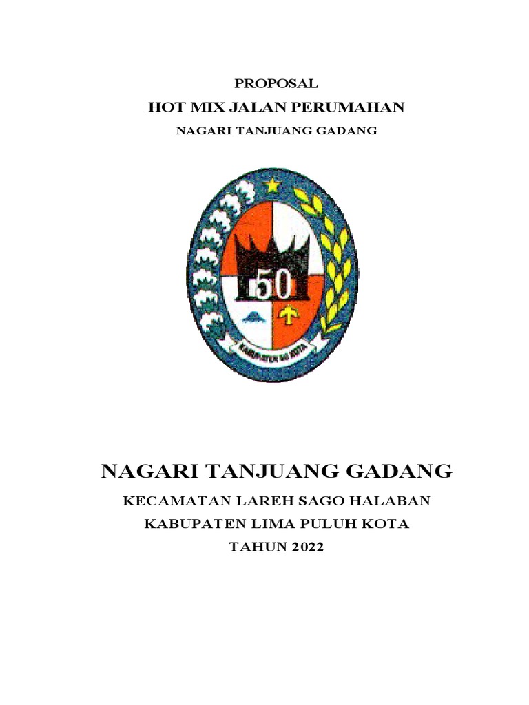 Proposal Pengaspalan Jalan Perumahan NTG | PDF