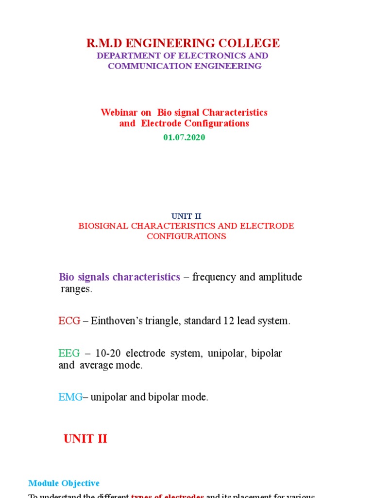 Unit 2 Bmi | PDF | Electromyography | Heart