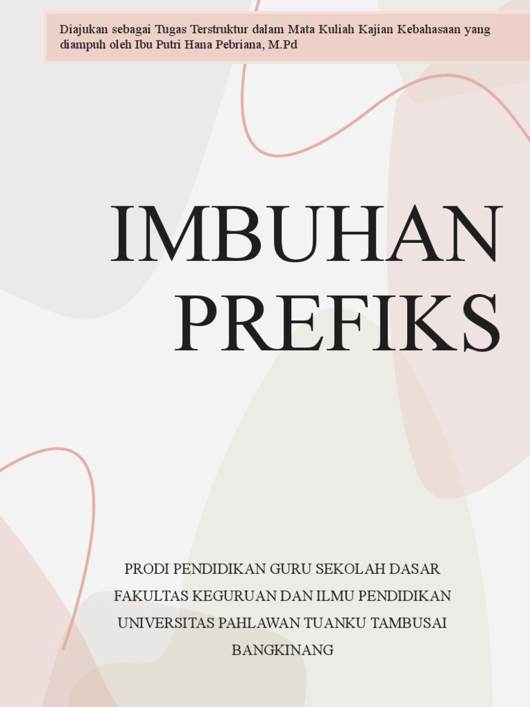 Imbuhan Prefiks | PDF