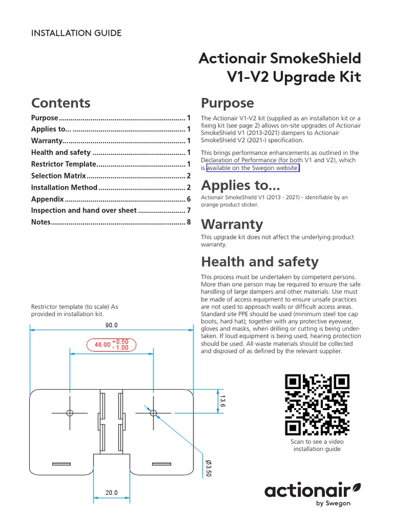 en Actionair Installation Method Smokeshield Kit Web Version | PDF ...