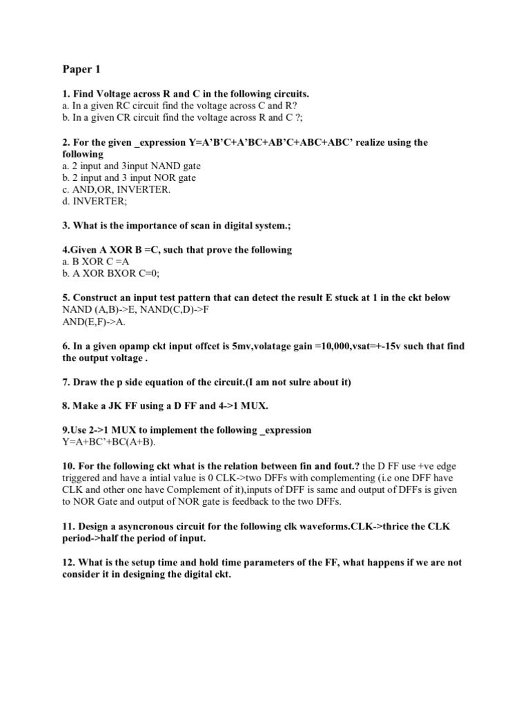 HCL Interview SAmple Questions | PDF