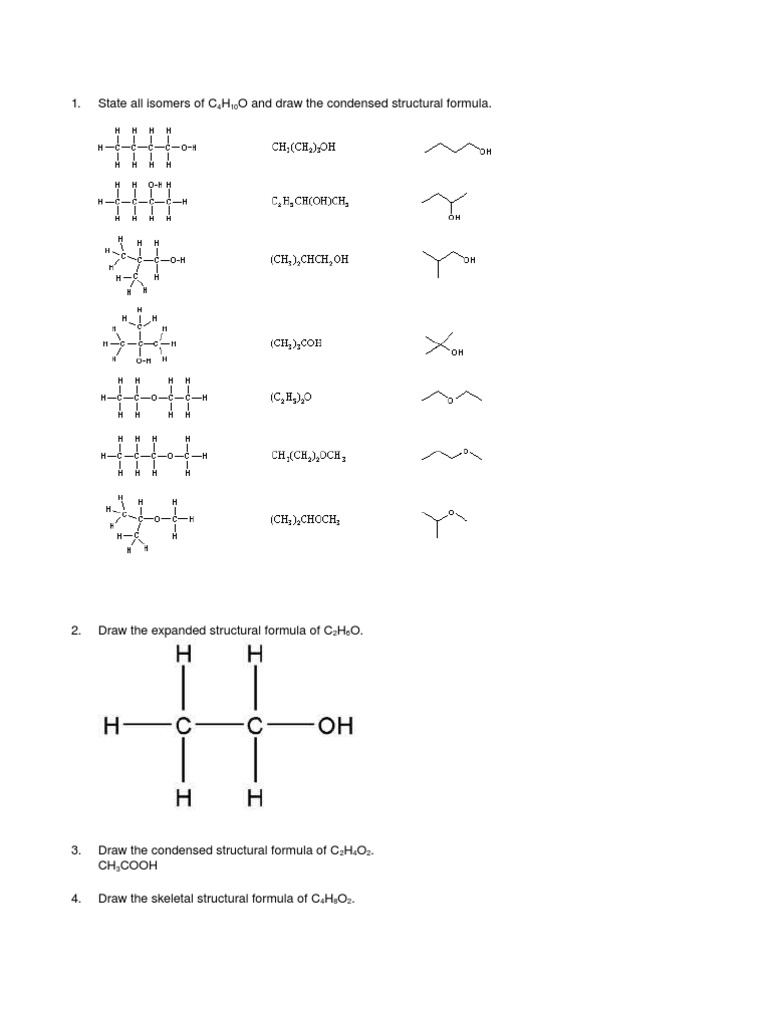 Organic Chemistry Isomerism and Structures | PDF | Isomer | Alcohol