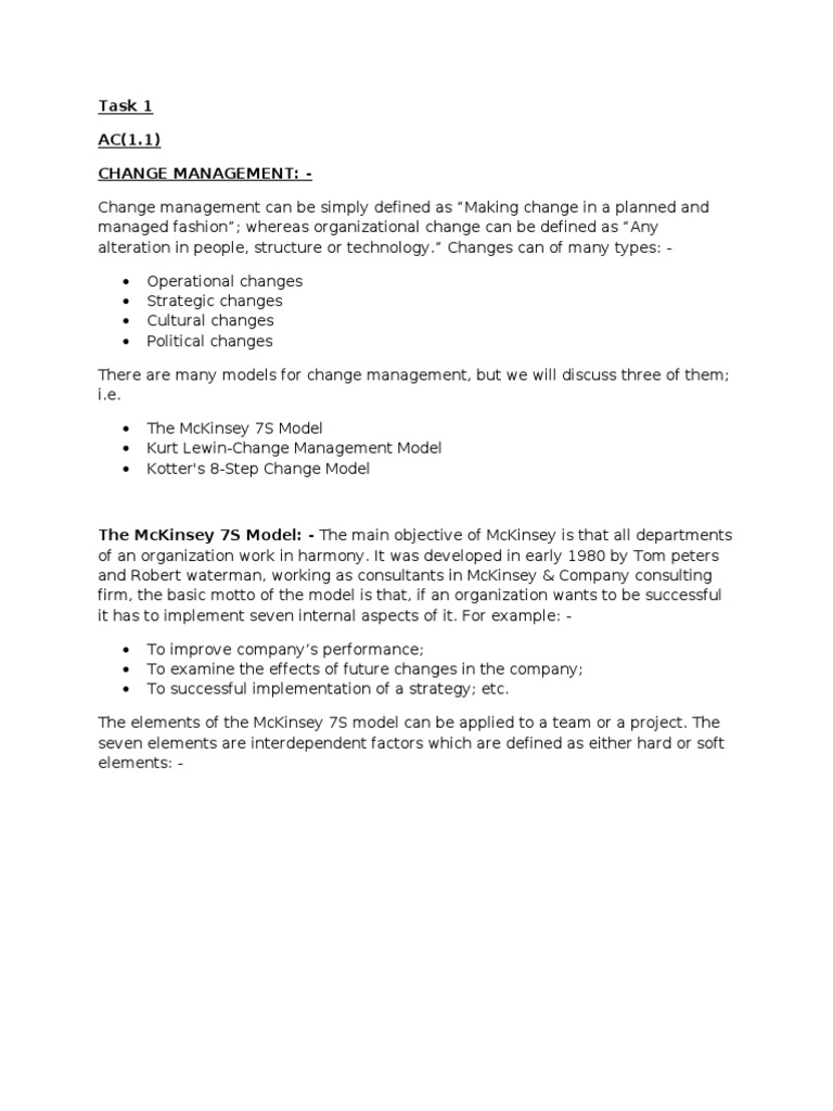 Change Management | PDF | Change Management | Strategic Management