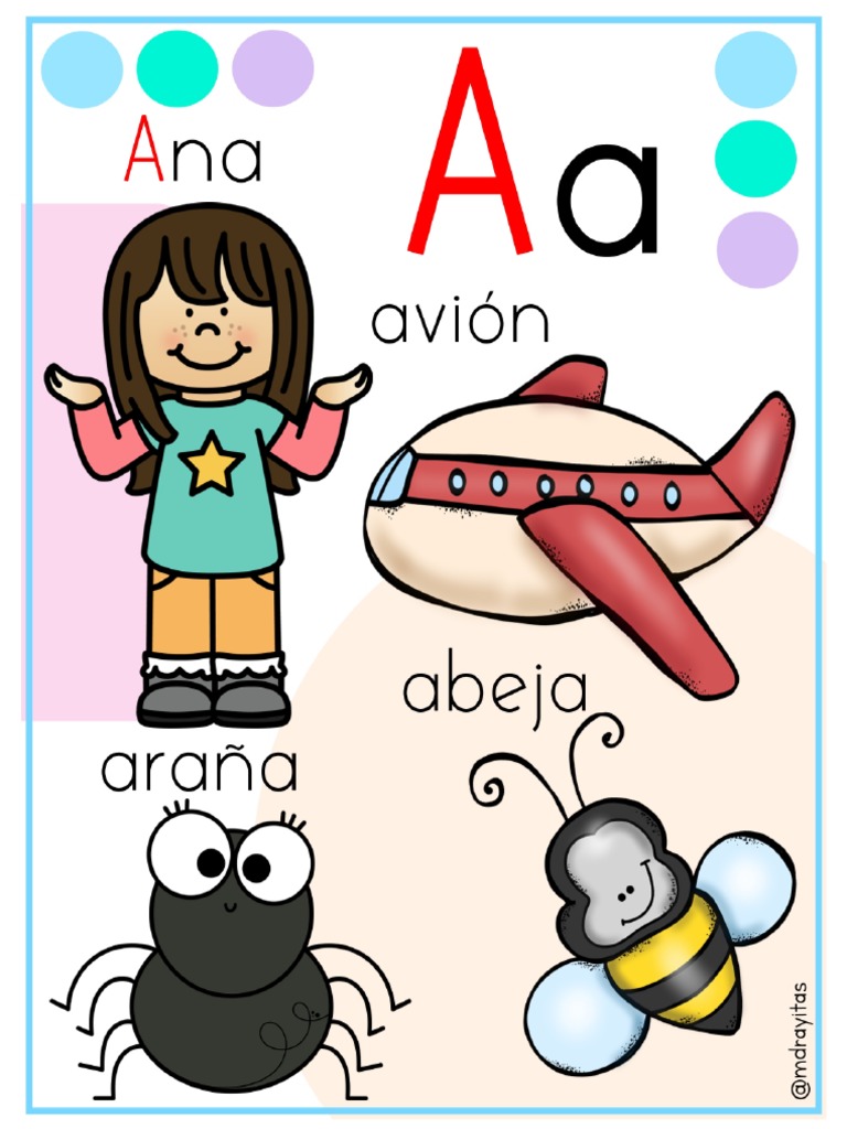Abecedario Colorido Con Referentes | PDF