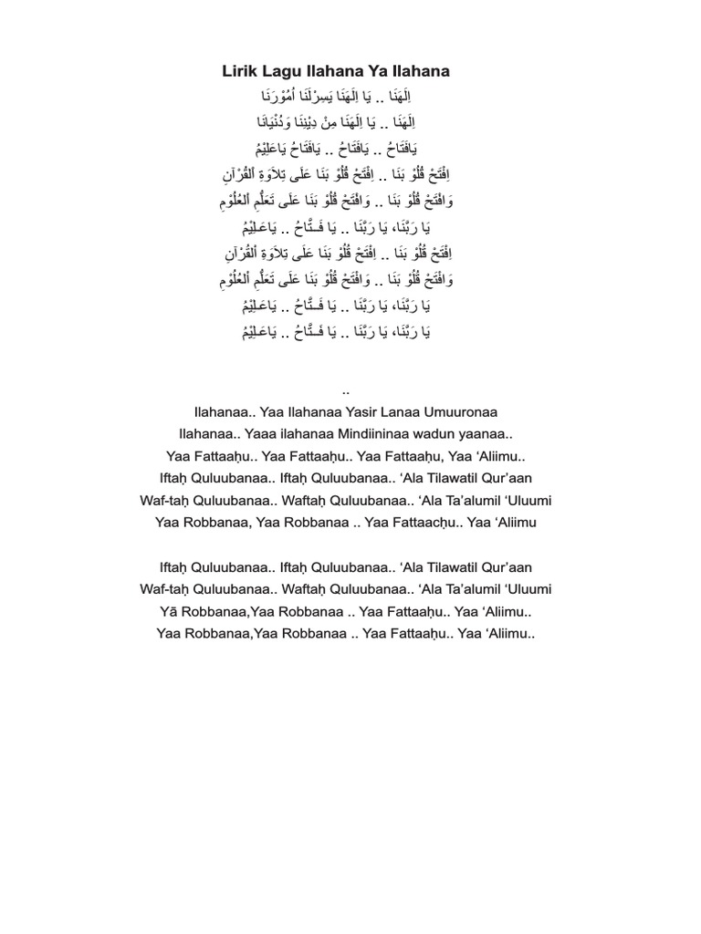 Ilik Lagu Ilahana | PDF