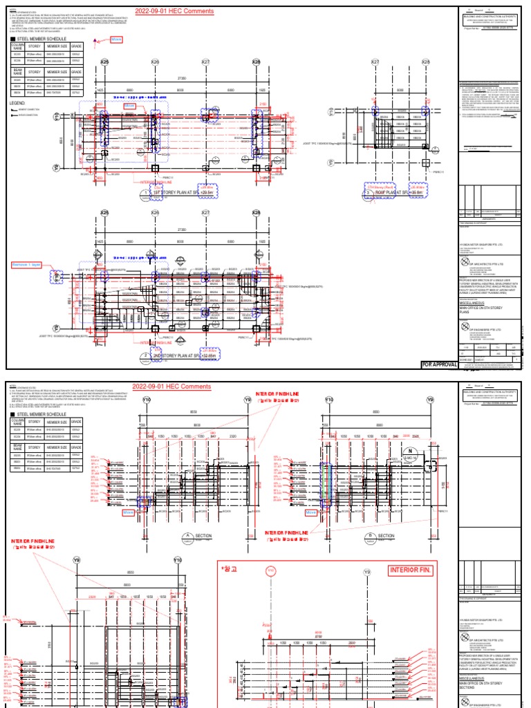 2022-09-01 5F MAIN OFFICE - STEPS FOR MEZZANINE - Comments | PDF | Real Estate | Structural ...