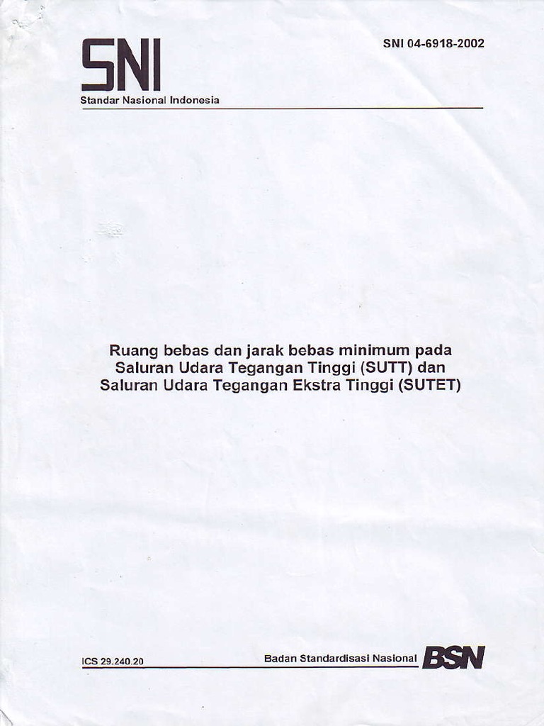 Sni 04-6918-2002 | PDF