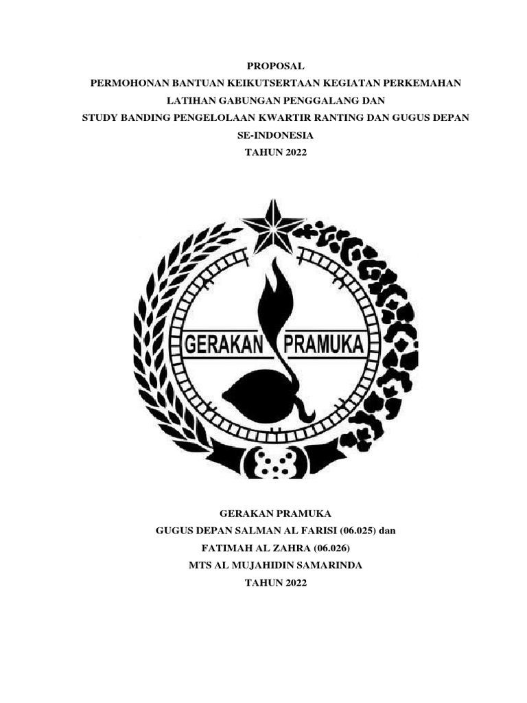 Proposal Gerakan Pramuka | PDF