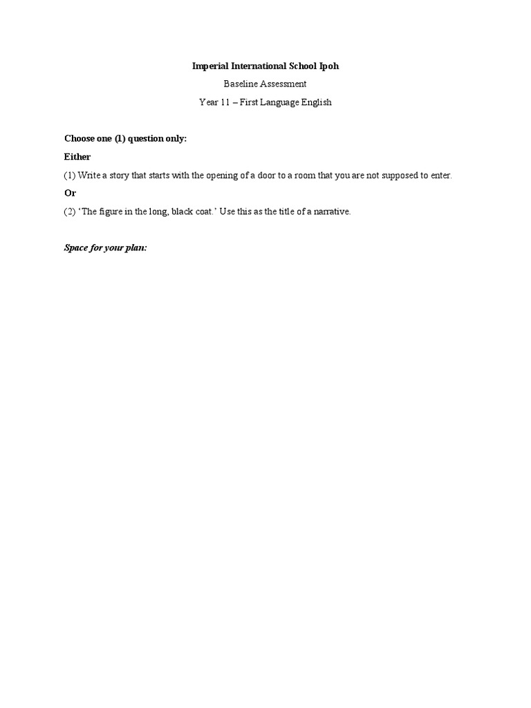 Baseline Assessments (All) | PDF