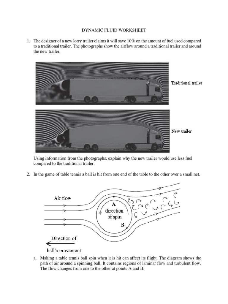 Fluid Edexcel Worksheet 2.1 | PDF