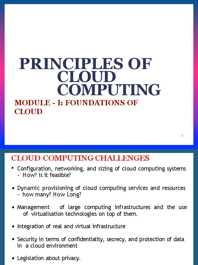 Exploring the Foundations and Challenges of Cloud Computing | PDF ...