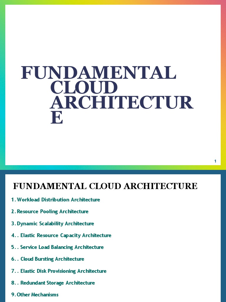 Fundamental Cloud Architecture | PDF | Cloud Computing | Load Balancing (Computing)