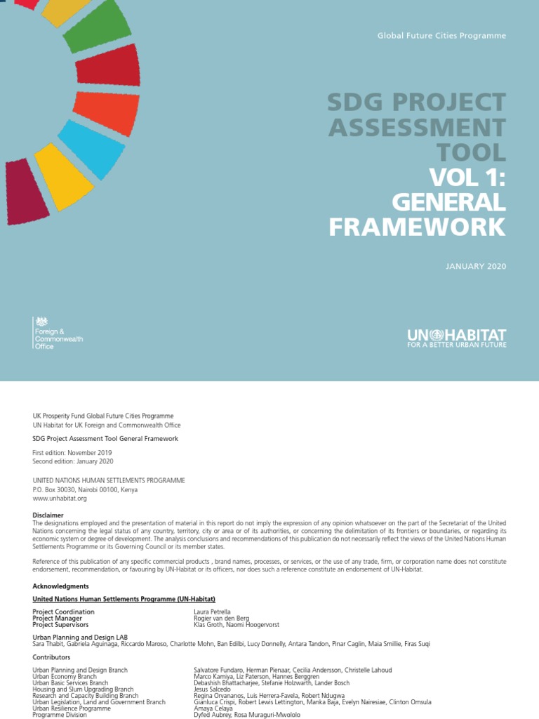 SDG Tool - General Framework | PDF | City | Sustainability