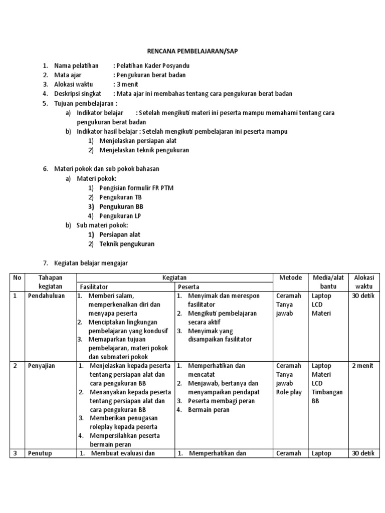 Rencana Pembelajaran | PDF | Karier & Perkembangan