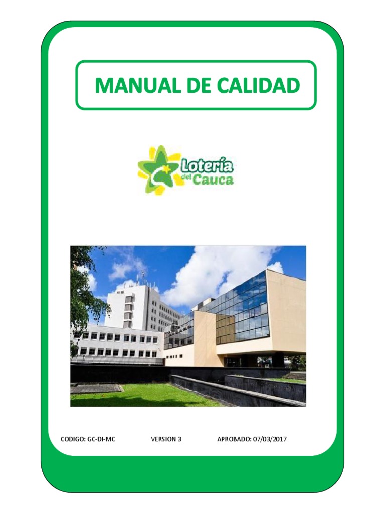 Manual Calidad V4 | PDF | Calidad (comercial) | Sistema de manejo de calidad