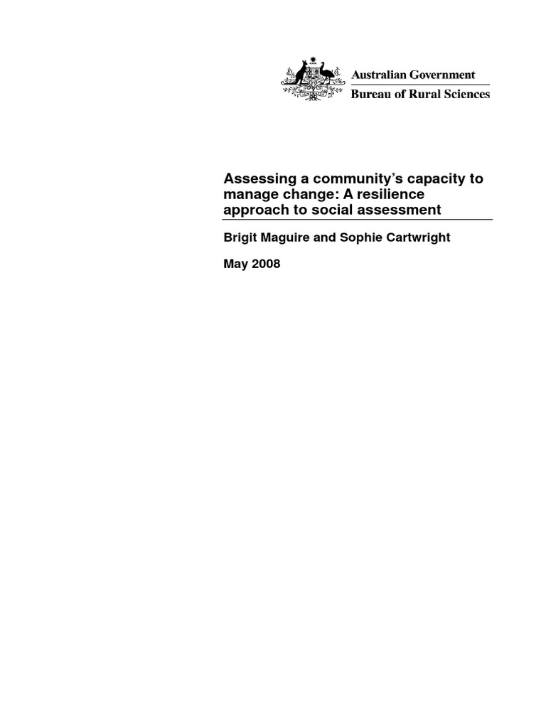 Resilience Approach Pdf Climate Resilience Psychological Resilience