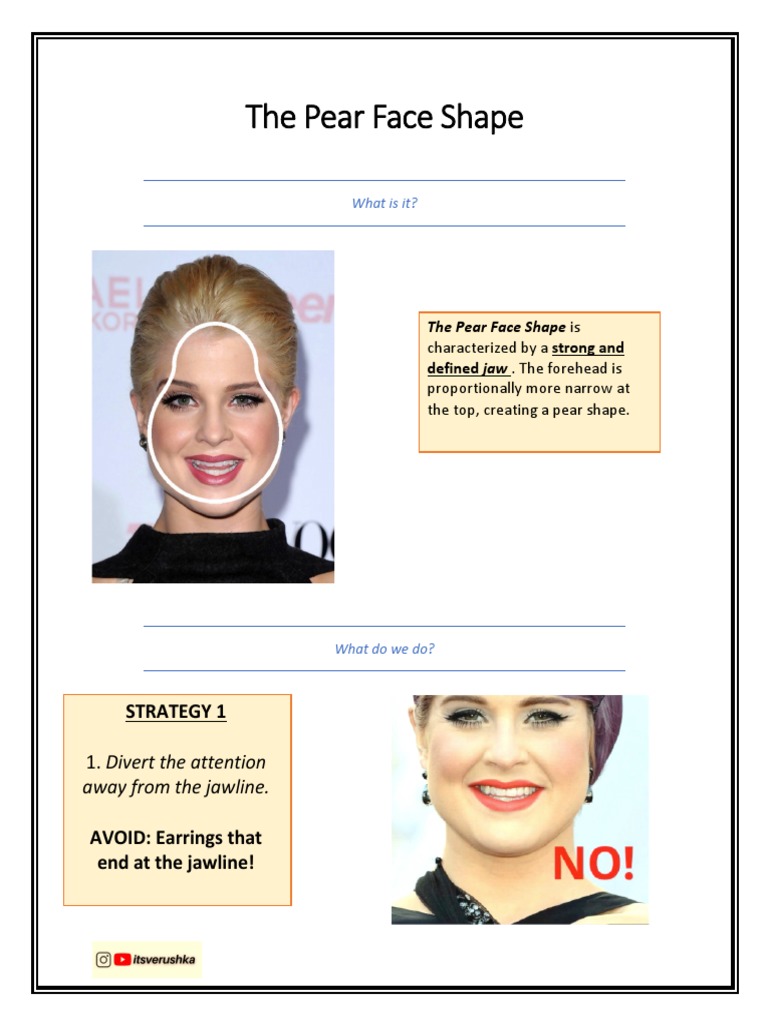 Styling Tips for Pear Face Shapes | PDF