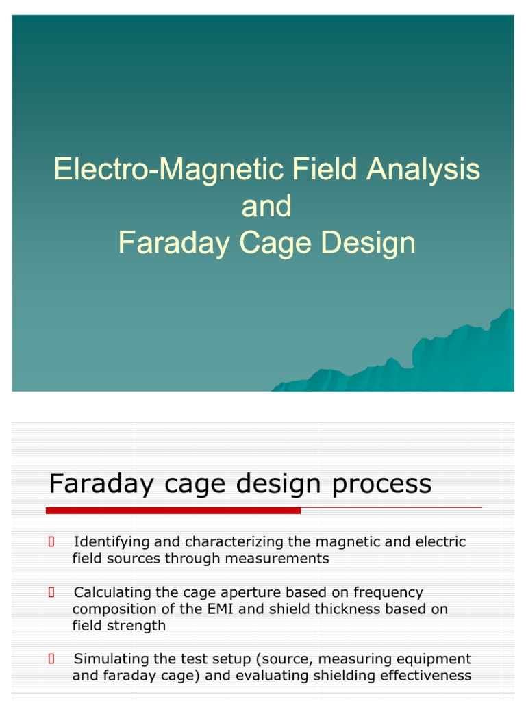 Faraday Cage Design For PD Test Setup | PDF