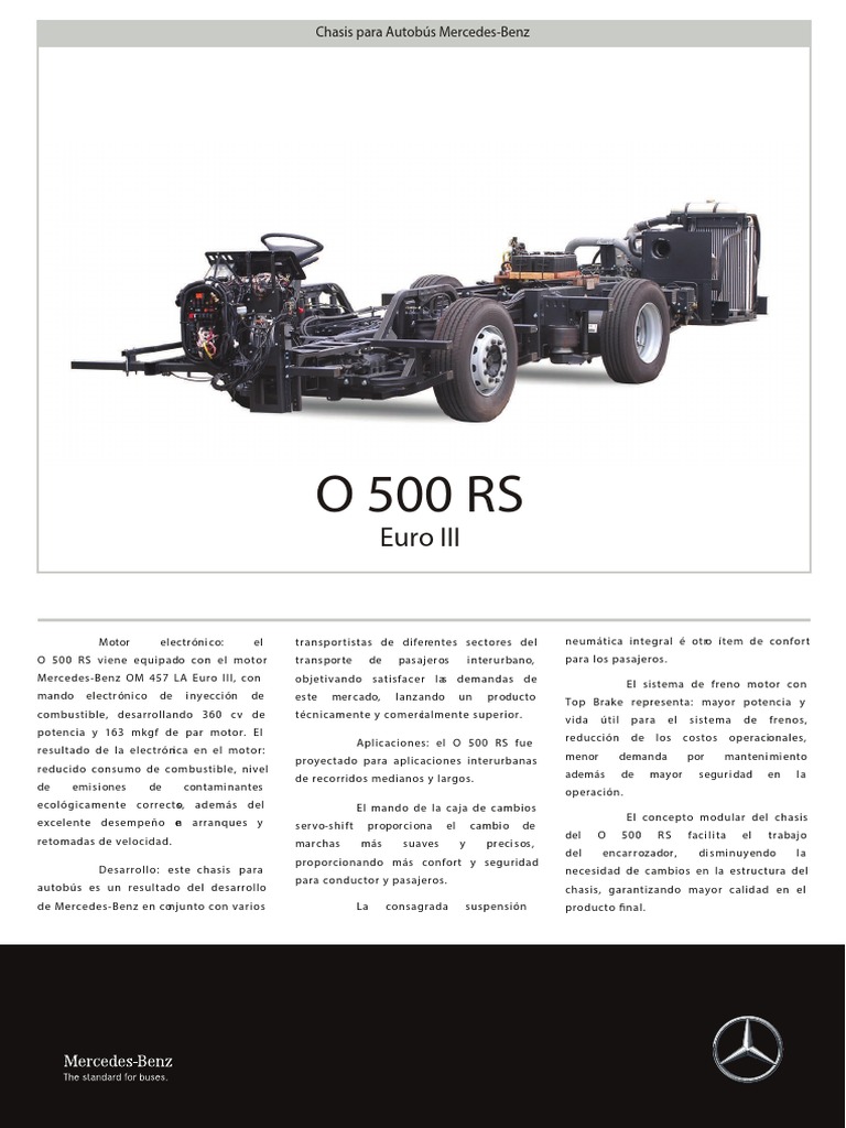 Mercedes-Benz 0 500 Rs | PDF | Eje | Partes de vehículo