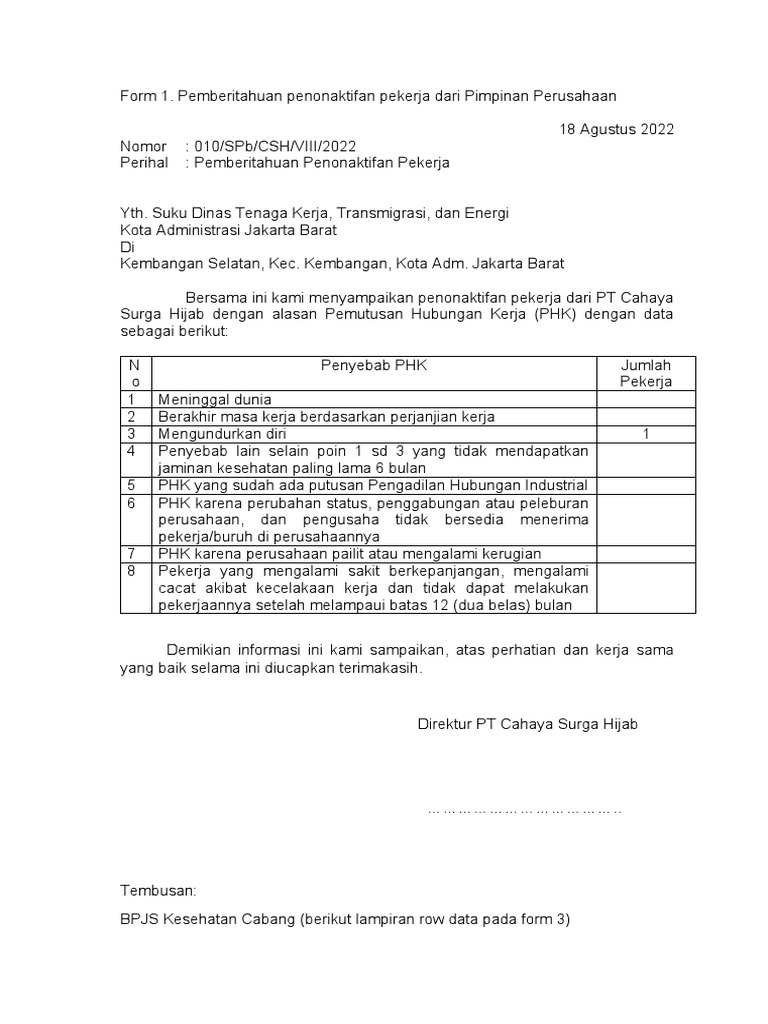 Nonaktif Bpjs Kes Pdf