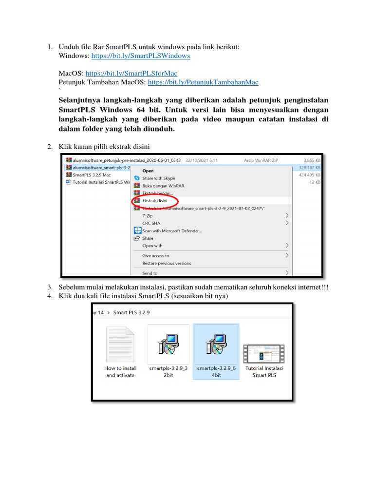 File Tutorial Instalasi SmartPLS Windows | PDF
