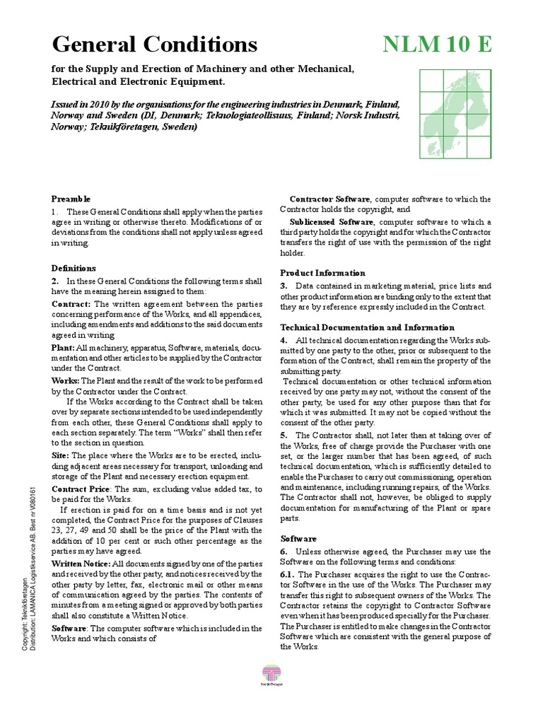 NLM 10 E Gen Cond | Download Free PDF | Damages | Legal Liability