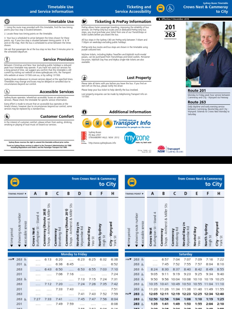 263 Timetable | PDF | Bus | Public Transport