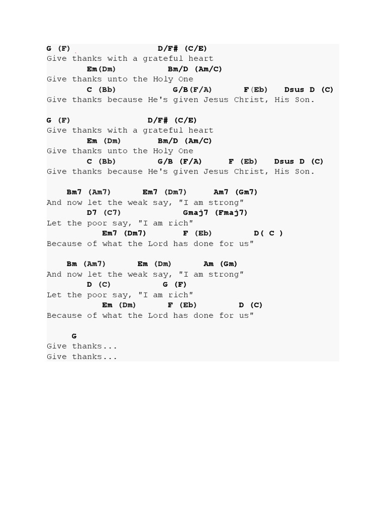 Give Thanks | PDF | Christian Belief And Doctrine | Systematic Theology