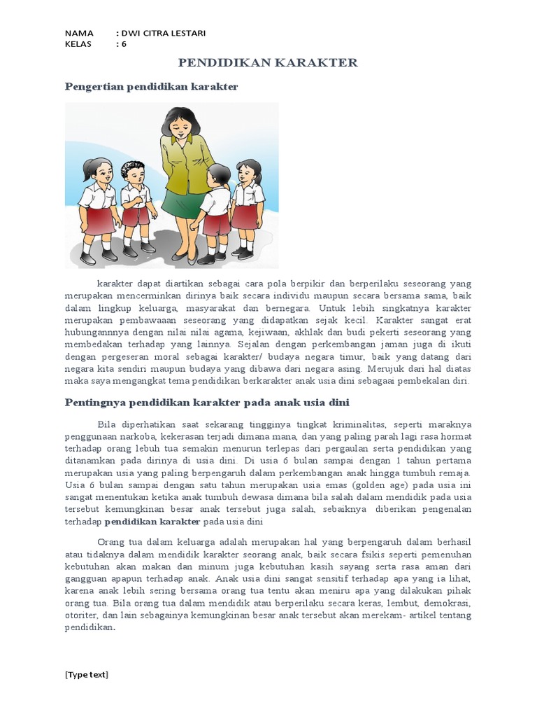 Pendidikan Karakter | PDF