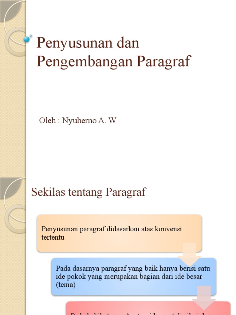 Penyusunan Dan Pengembangan Paragraf | PDF