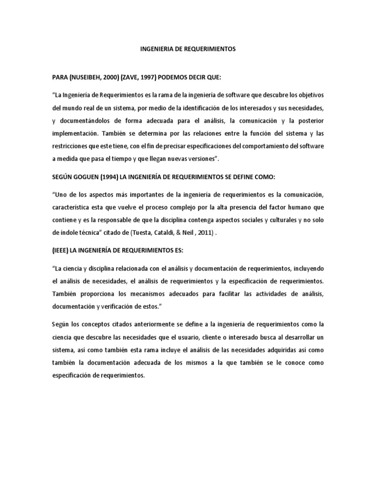 Requerimientos Funcionales Y No Funcionales Pdf Software 1968