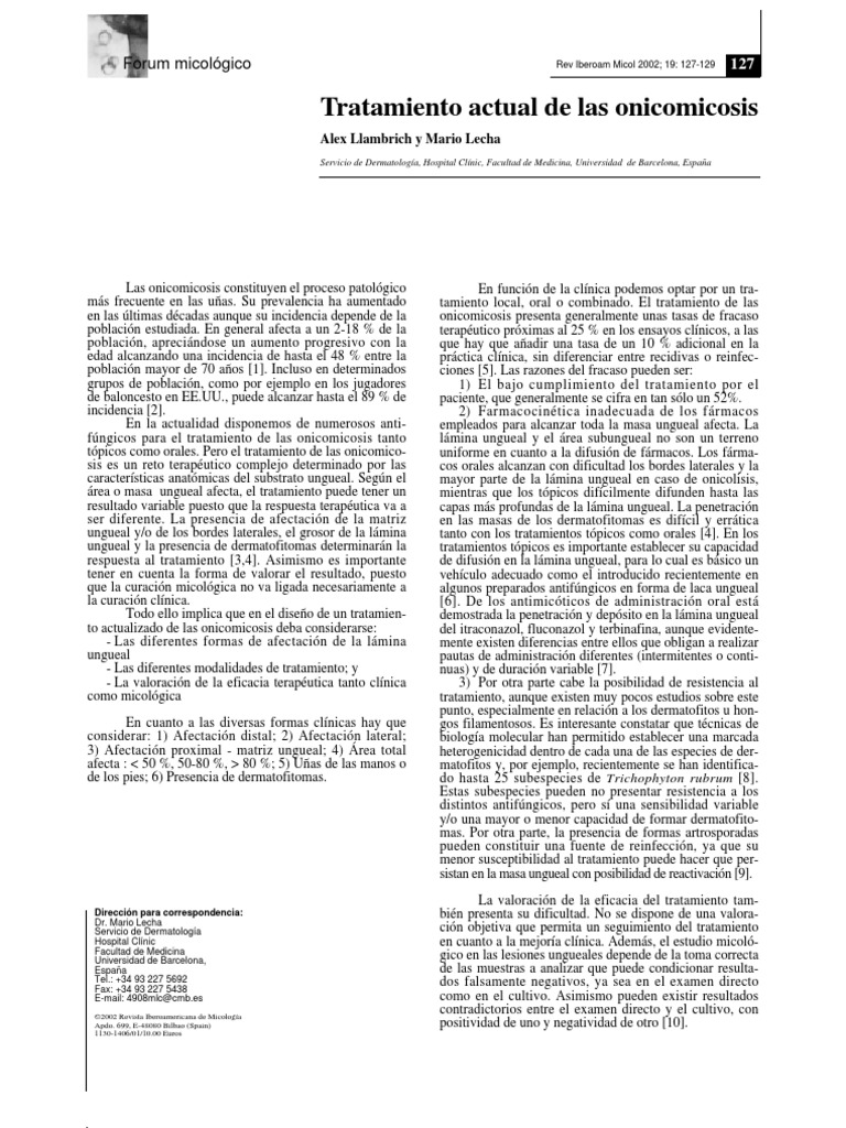 Onicolisis | PDF | Medicamentos con receta | Farmacología