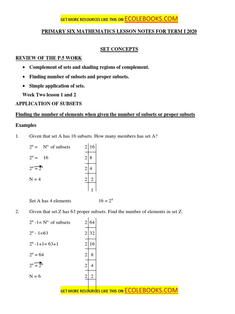 Primary Six Math Term 1 Notes 2020 | PDF | Probability | Multiplication