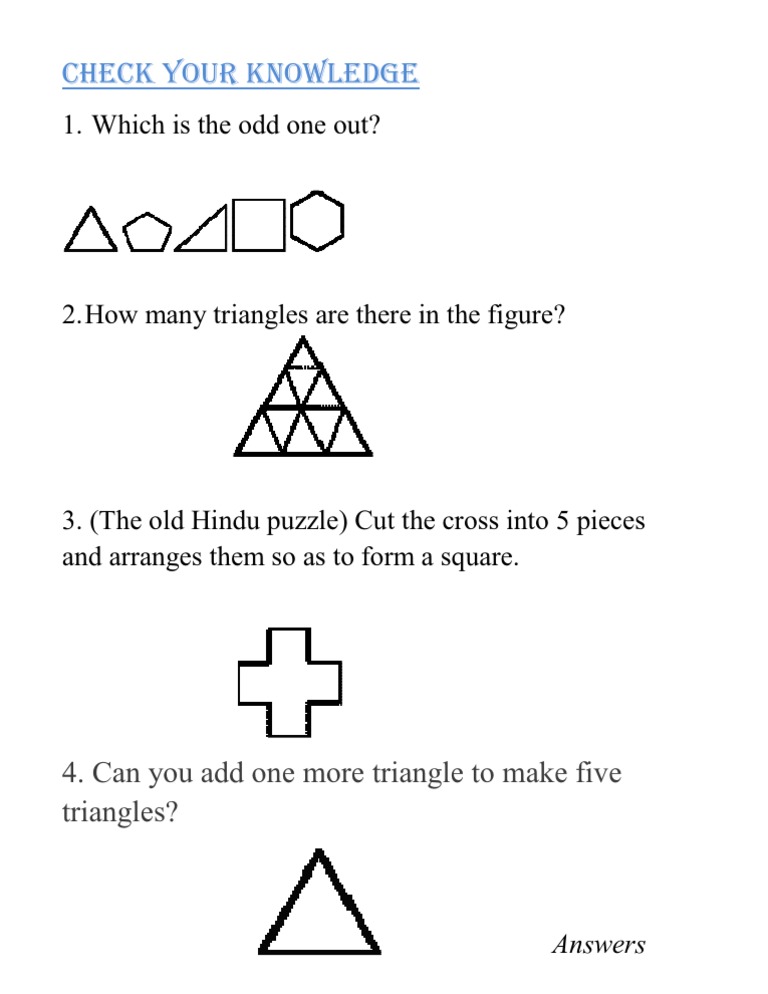 Check Your Knowledge | PDF