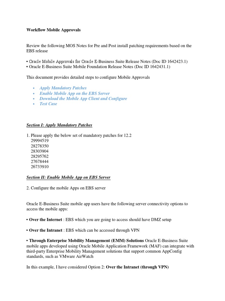 Workflow Mobile Approvals | PDF | Mobile App | Android (Operating System)