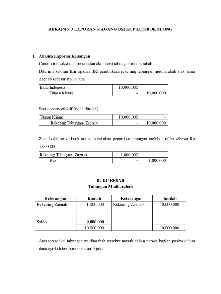 Rekapan 3 Laporan Magang | PDF