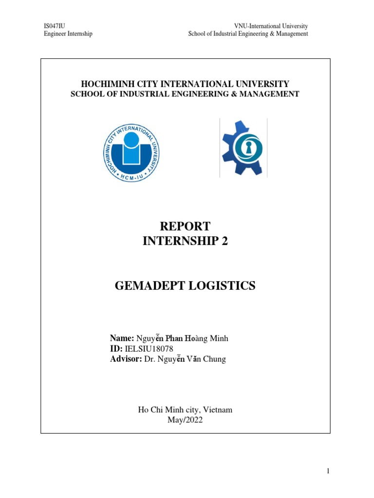 Gemadept Logistics Internship Report | PDF | Warehouse | Logistics