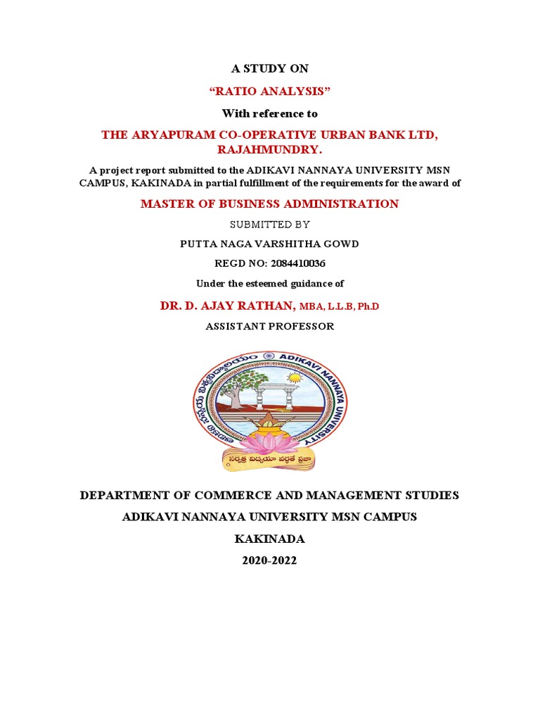 Project Varshitha | Download Free PDF | Cooperative | Banks