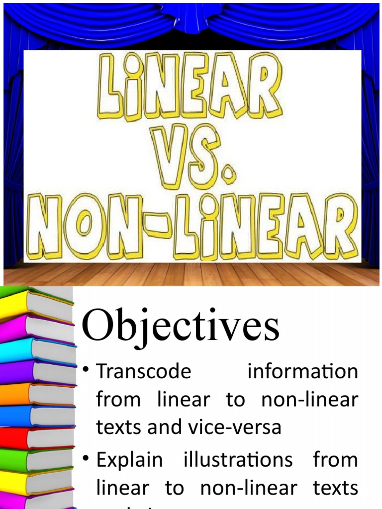Understanding Linear vs Non-linear Texts | PDF | Infographics | Pie Chart