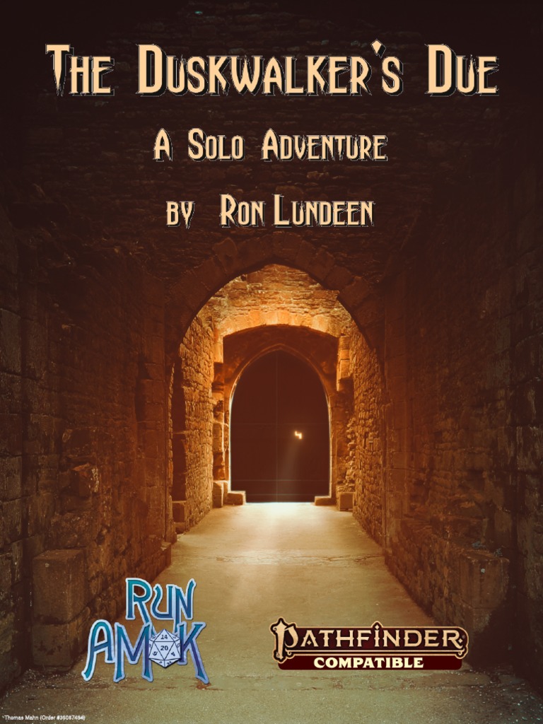 Duskwalker Solo Adventure Guide | PDF