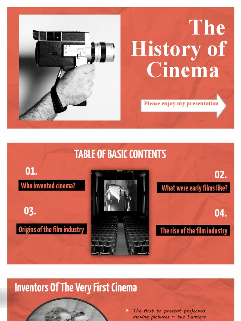 The History of Cinema | PDF | Movie Theater | Cinematography