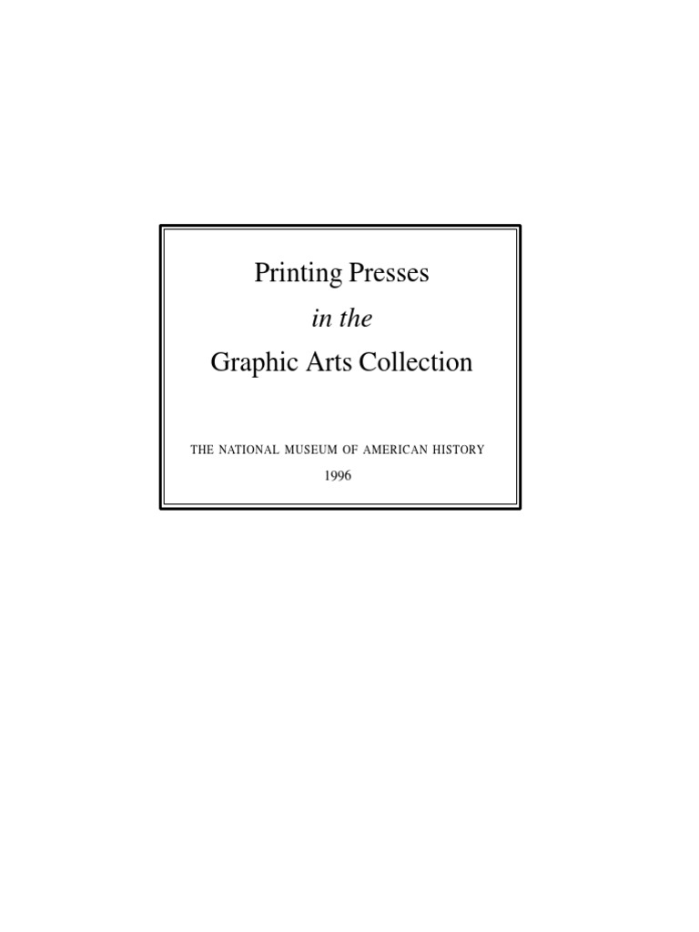 Harris Printing Press Collection Overview | PDF | Communication Design ...